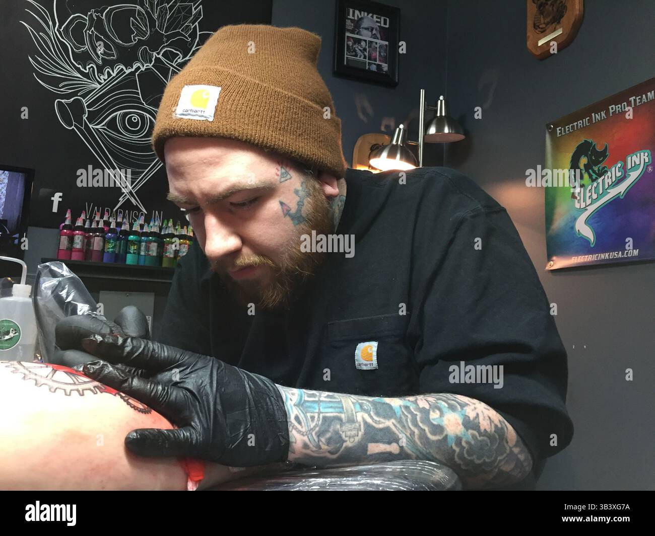 Scleral tattoo hi-res stock photography and images - Alamy