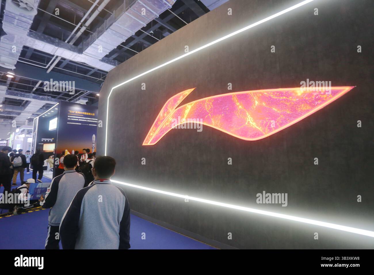 SHANGHAI, CHINA - APRIL 27, 2025 - Tourists visited the "Aerospace ...