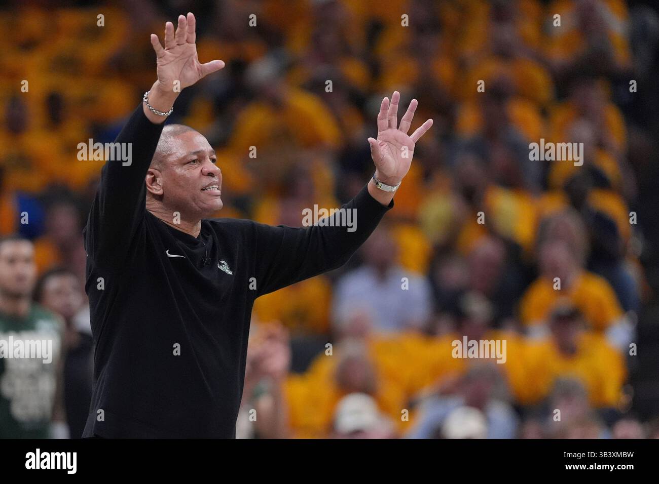 Milwaukee Bucks head coach Doc Rivers signals to his players during the ...