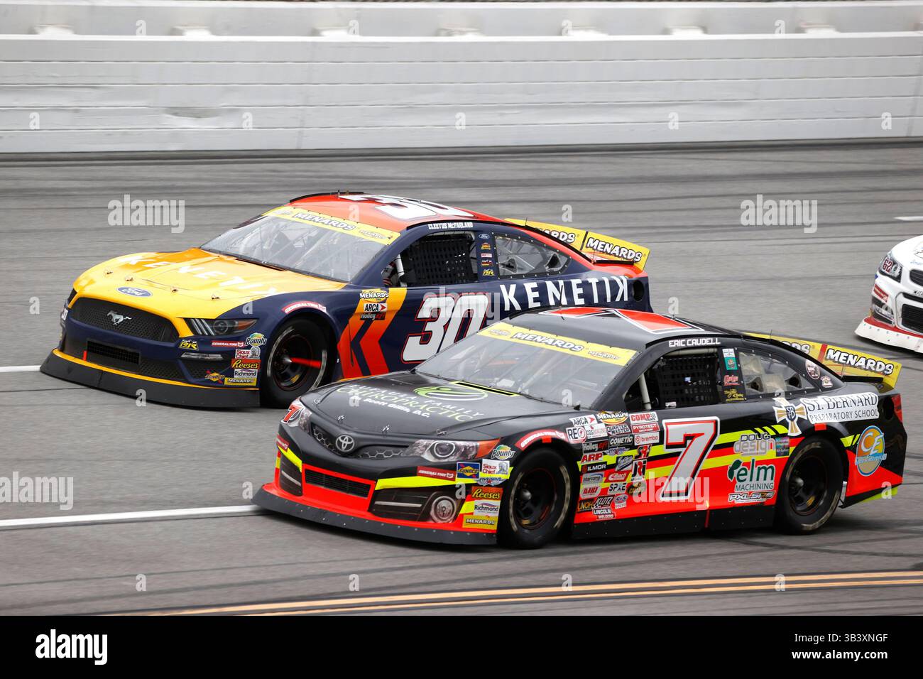 TALLADEGA, AL - APRIL 26: Eric Caudell (#7 Coble Enterprises-CCM Toyota ...
