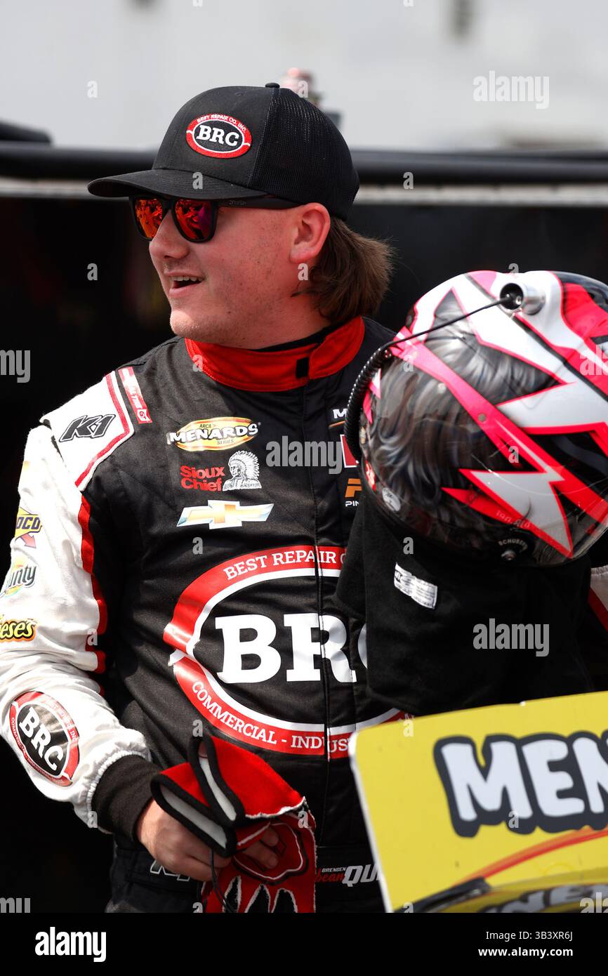 TALLADEGA, AL - APRIL 25: Brenden Queen (#28 Best Repair Chevrolet ...