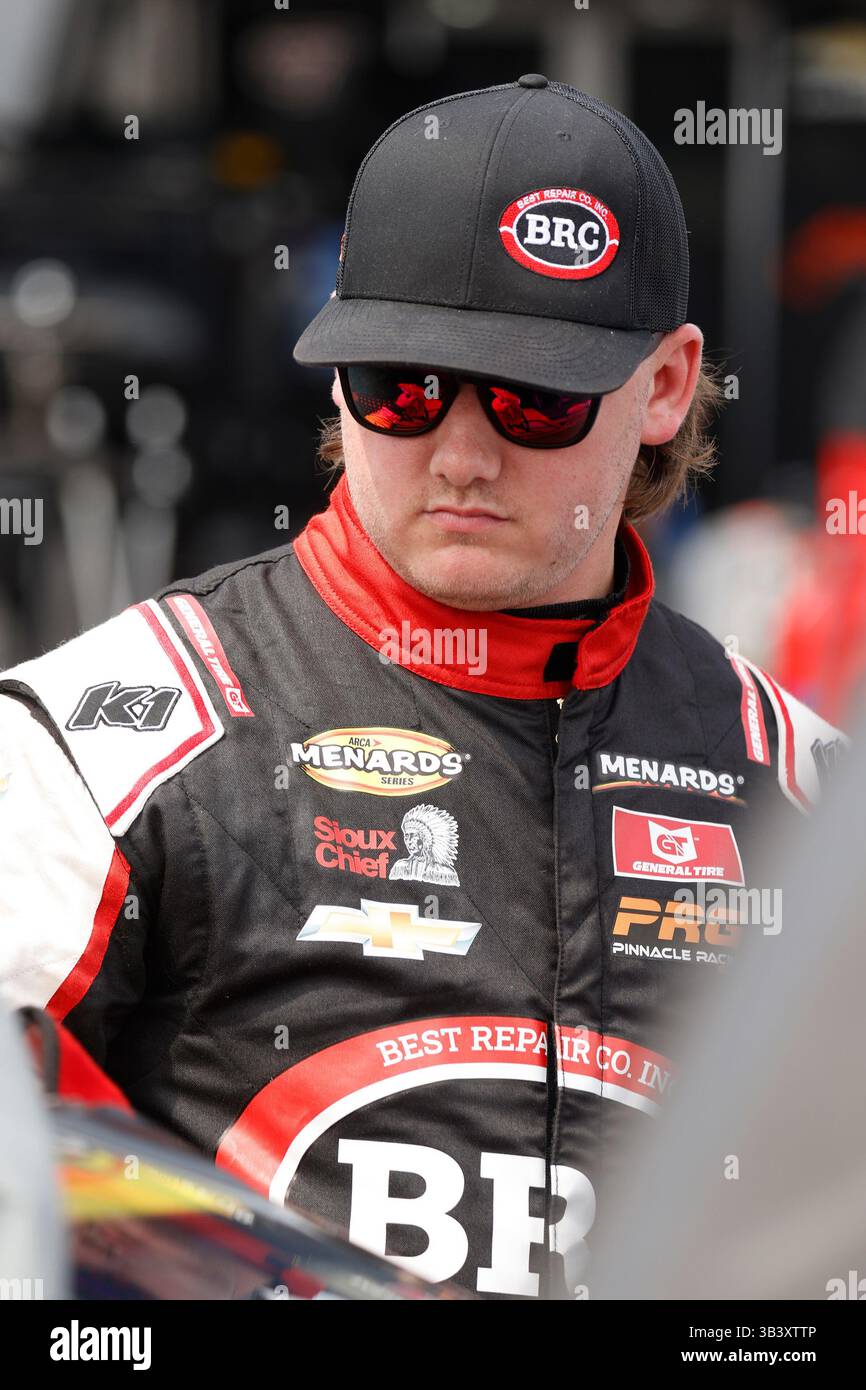 TALLADEGA, AL - APRIL 25: Brenden Queen (#28 Best Repair Chevrolet ...