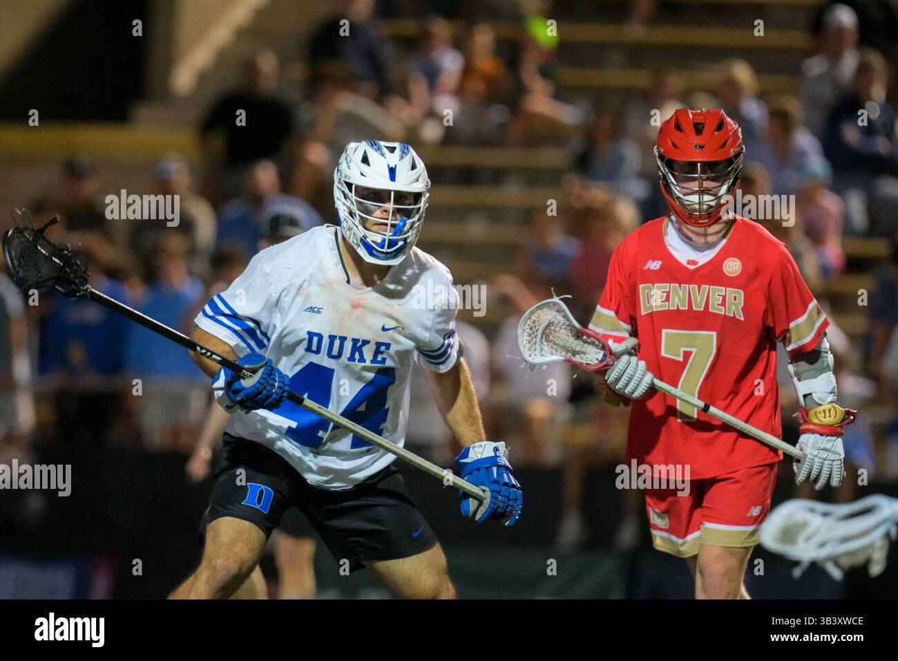 March 22, 2025: Duke midfield Jake Wilson (44) against Denver ...