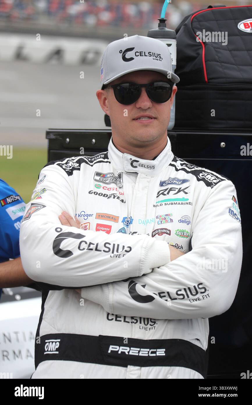 TALLADEGA, AL - APRIL 26: Ryan Preece (#60 RFK Racing Kroger/CELSIUS ...