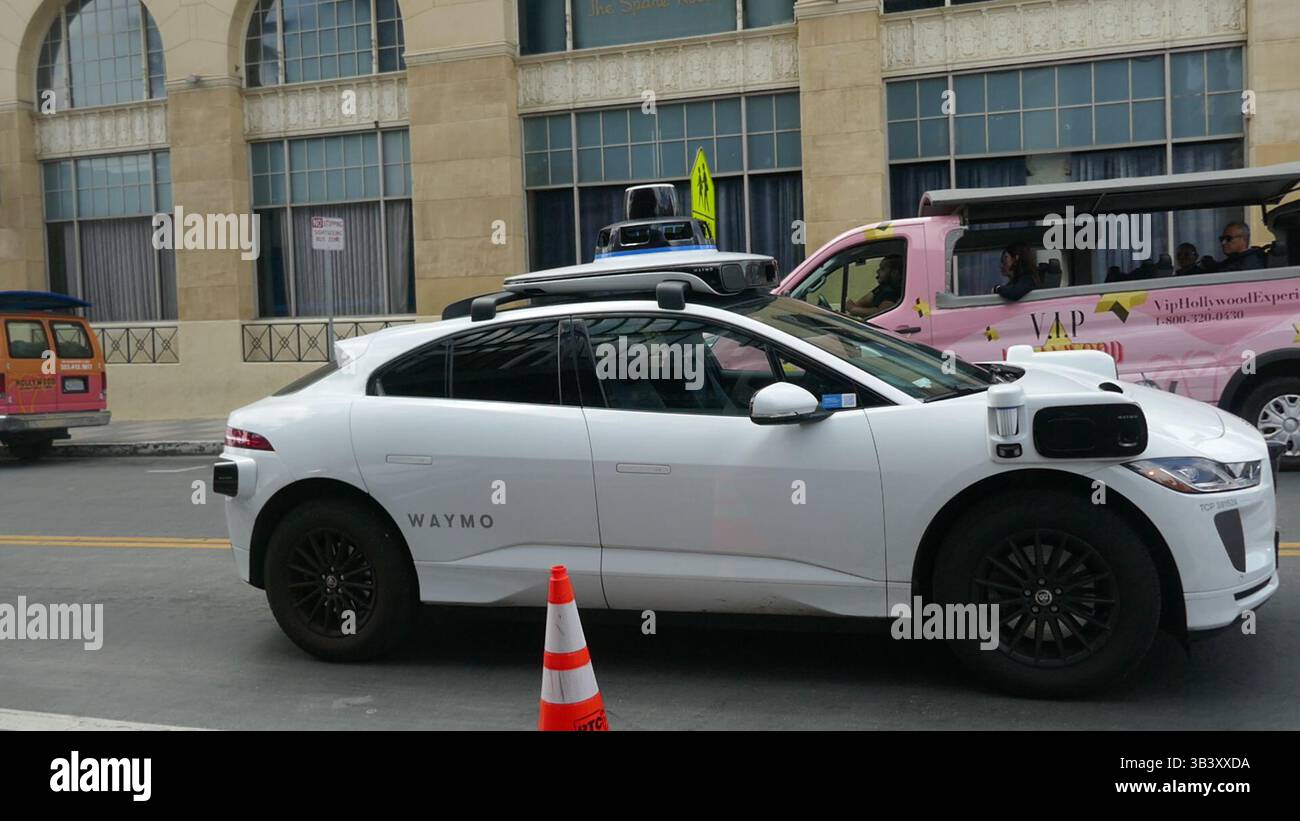 Los Angeles, California, USA 28th April 2025 Waymo Driverless Car in ...