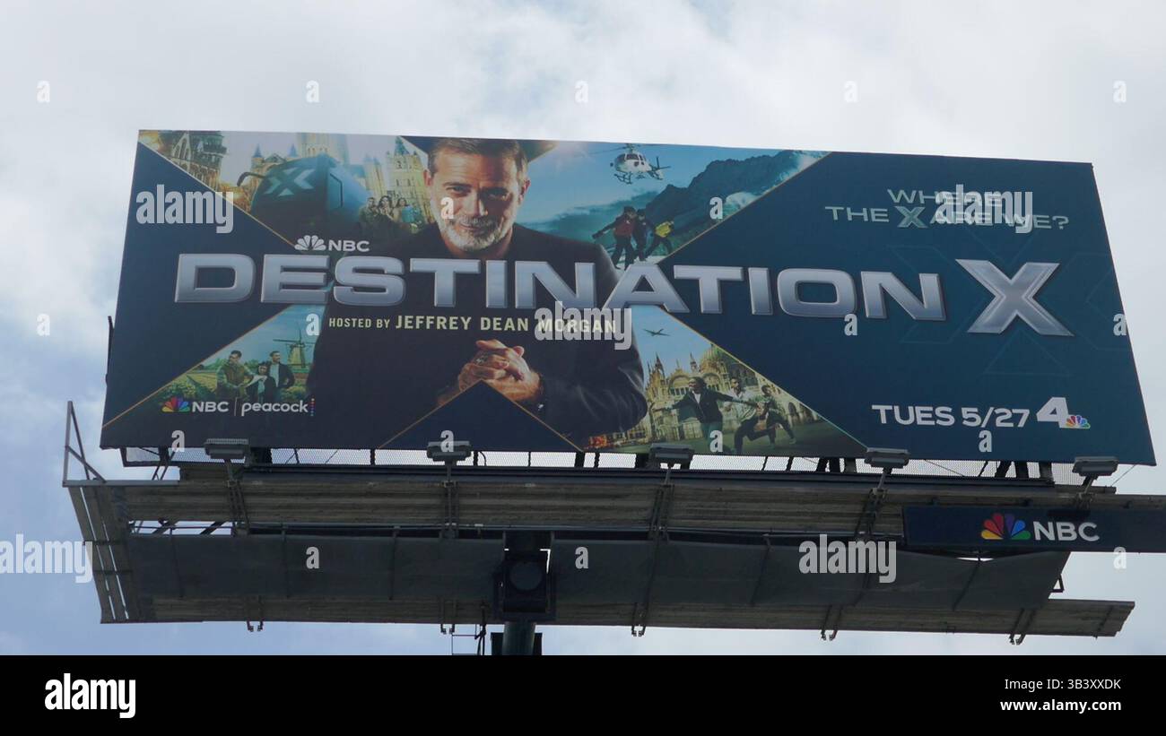 Los Angeles, California, USA 28th April 2025 Destination X Billboard ...