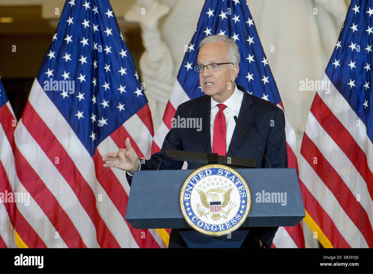 Sen. Jerry Moran, R-Kan., speaks during a Congressional Gold Medal ...