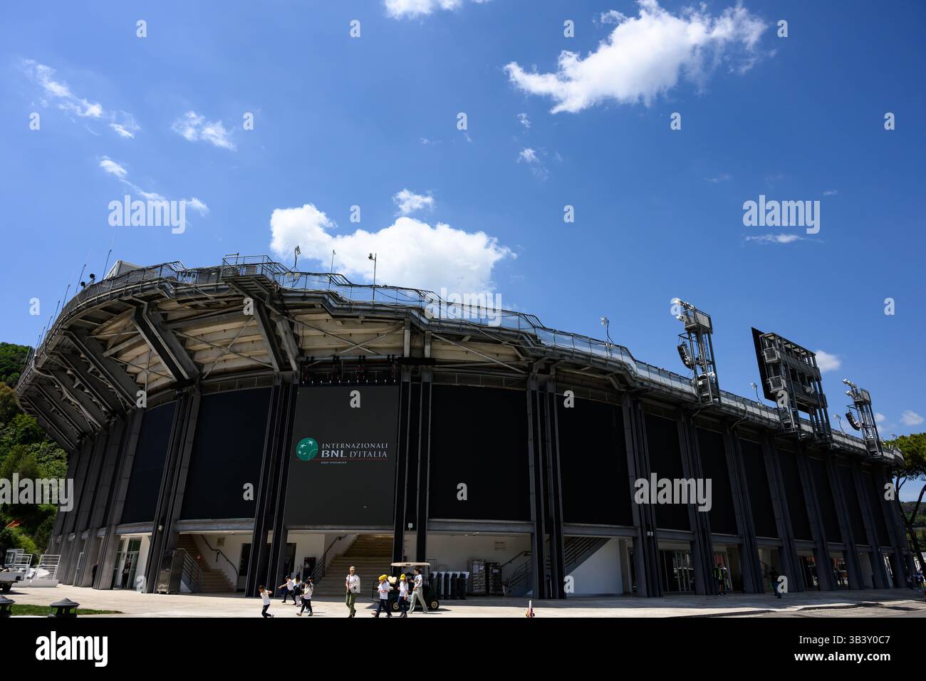 A view of the external of the central court at the Internazionali BNL d ...