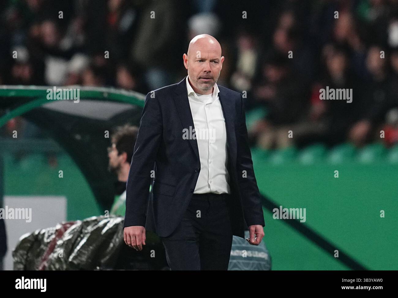March 23 2025: Brian Riemer of Denmark looks on during a UEFA Nations ...