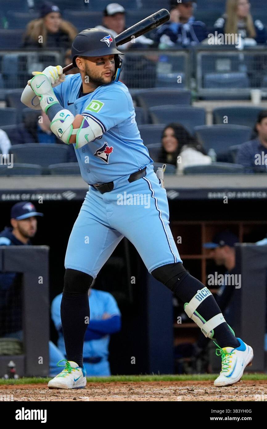 Toronto Blue Jays' Bo Bichette prepares to bat during the fifth inning ...