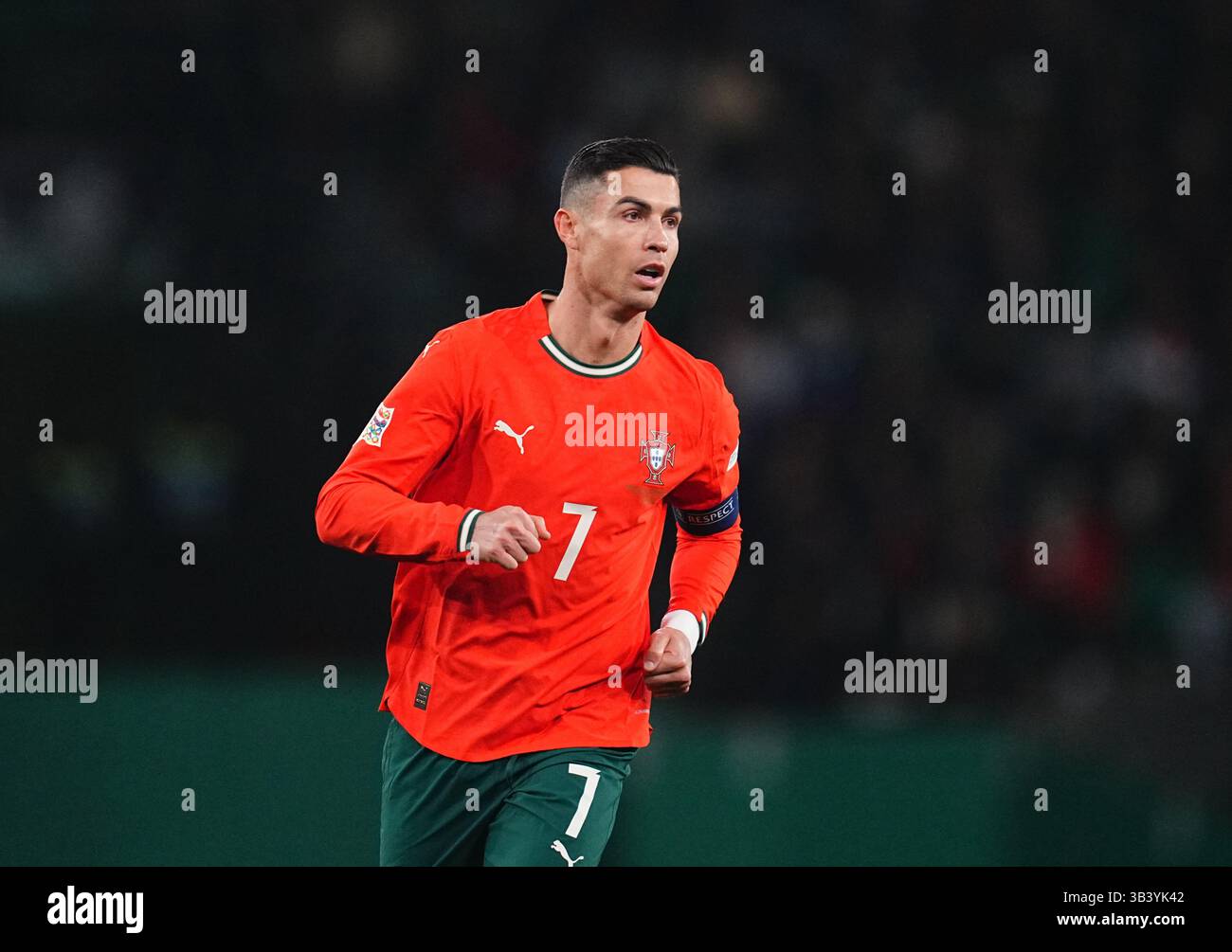 March 23 2025: Cristiano Ronaldo of Portugal looks on during a UEFA ...