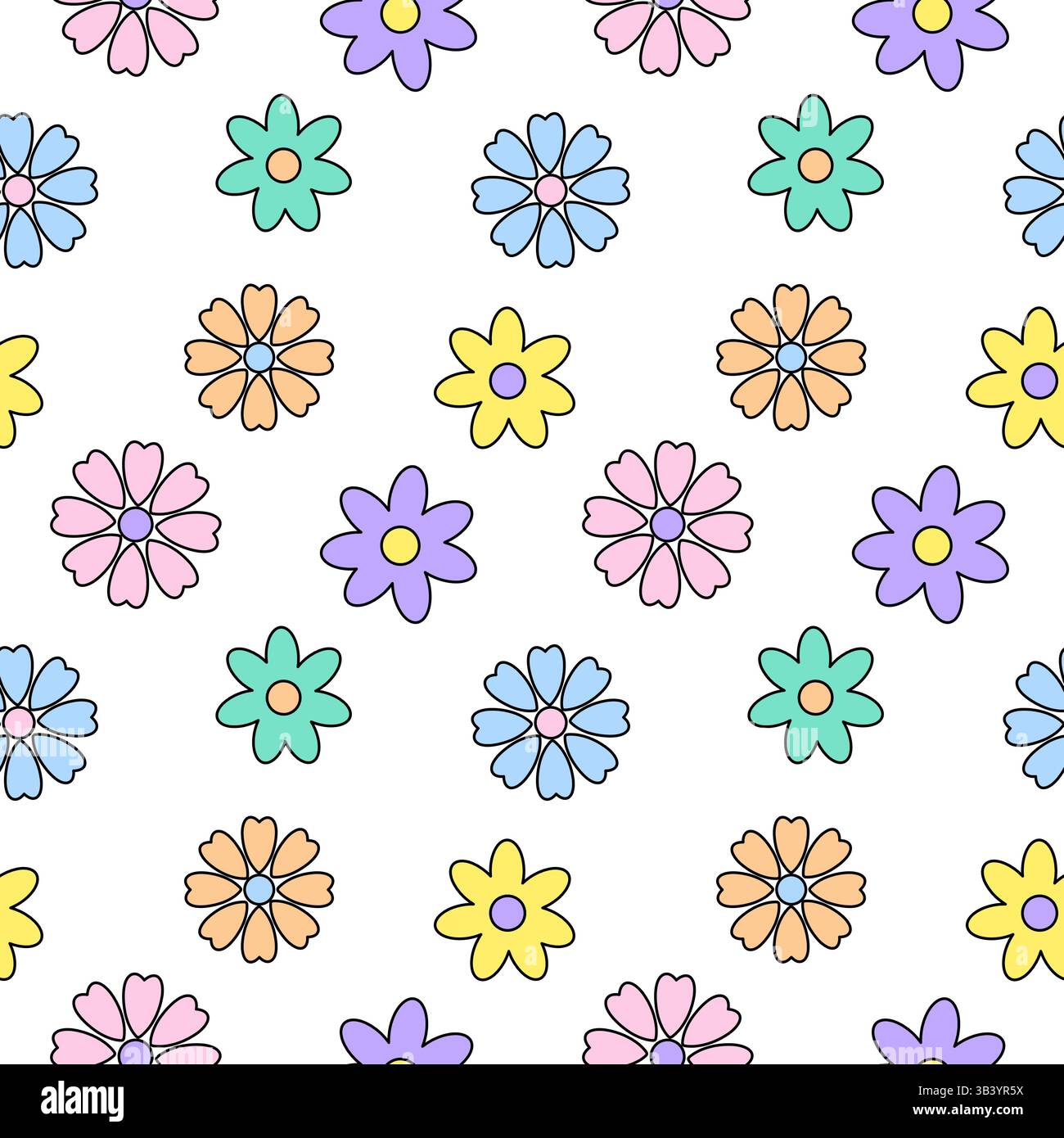 Abstract flowers various shapes Cut Out Stock Images & Pictures - Alamy