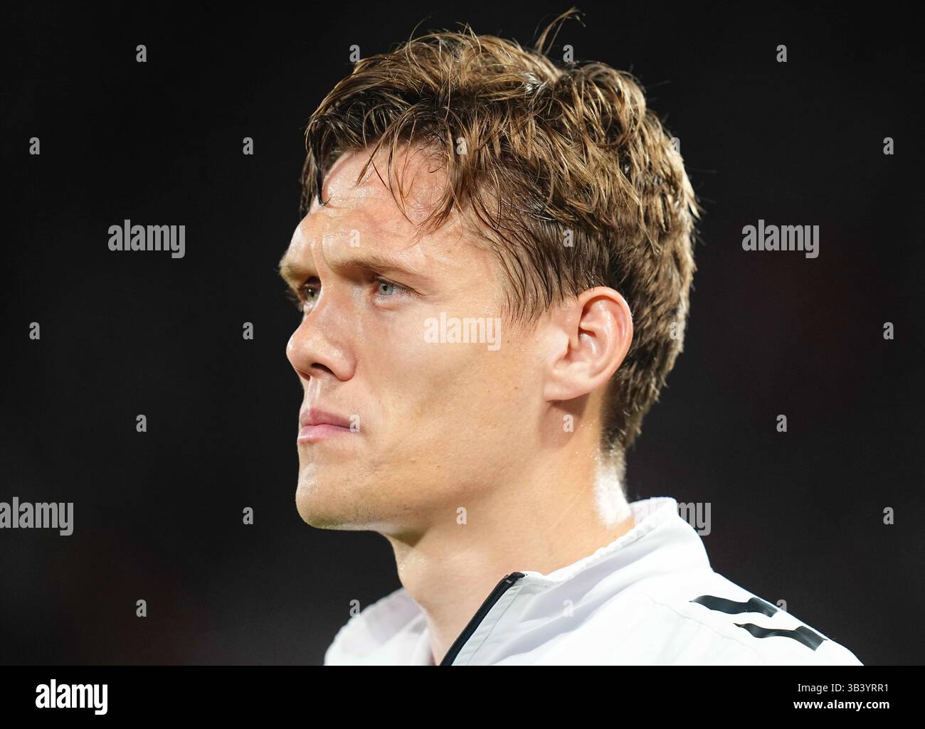 March 23 2025: Jannik Vestergaard of Denmark looks on during a UEFA ...