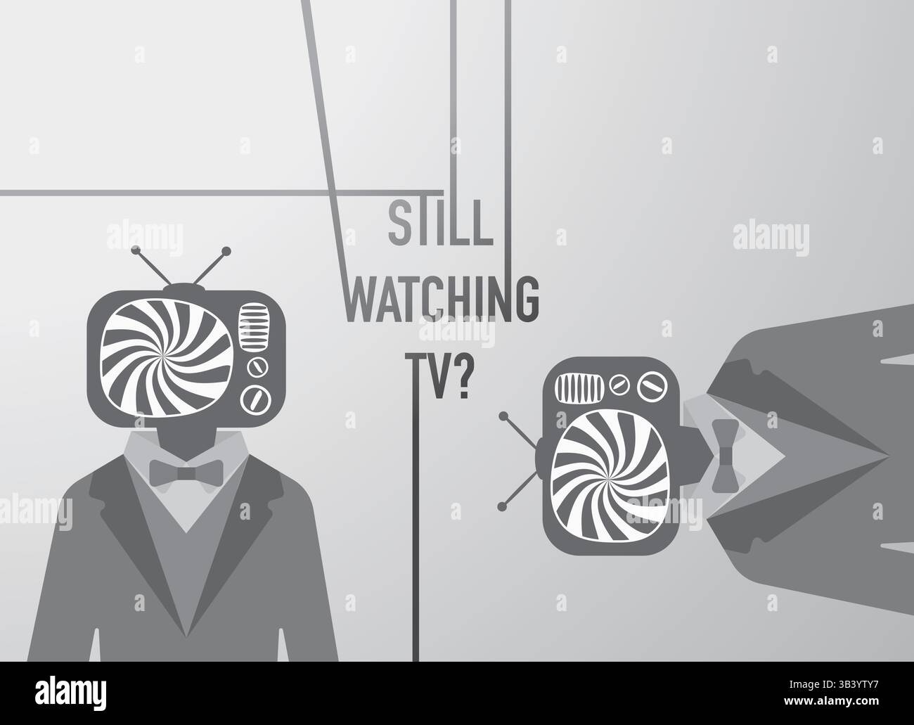 Vintage watching face to face Stock Vector Images - Alamy