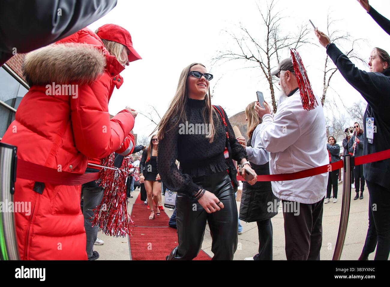 Minneapolis. 23rd Mar, 2025. Ohio State players enter the venue before ...