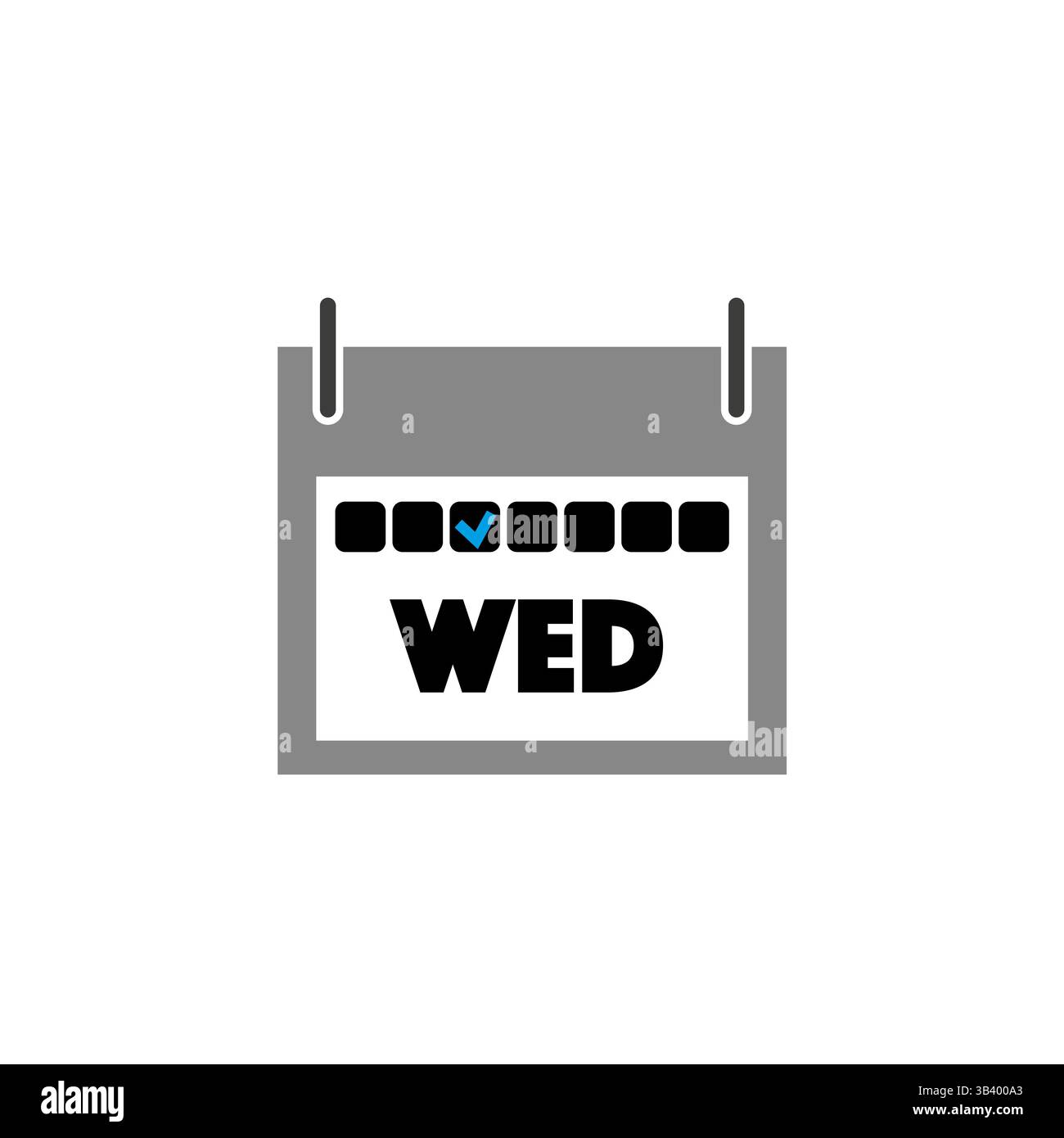 Flat vector calendar icon bold Cut Out Stock Images & Pictures - Alamy