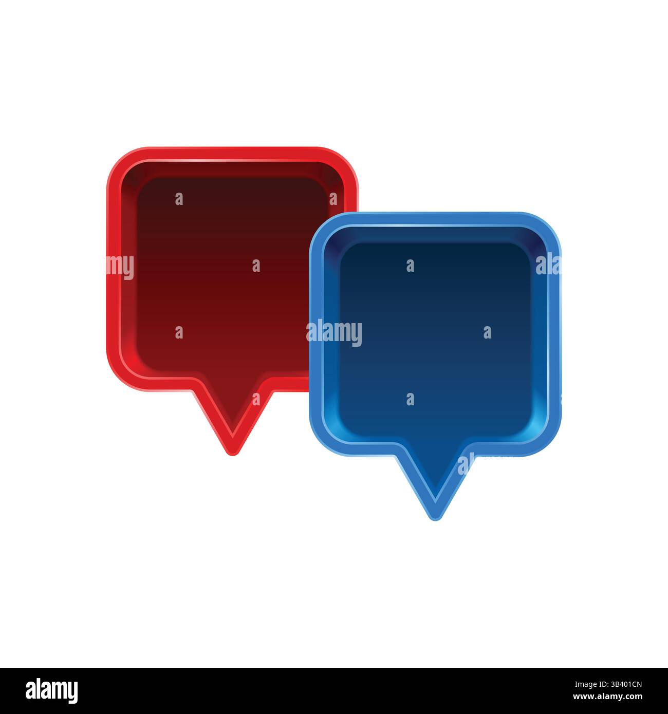 Social media speech symbols set Stock Vector Image & Art - Alamy