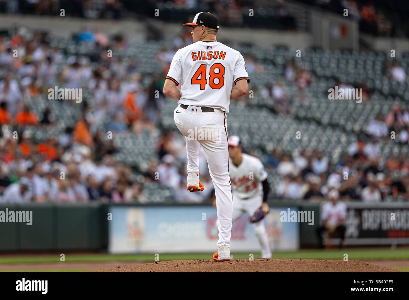 BALTIMORE, MD - APRIL 29: Baltimore Orioles pitcher Kyle Gibson (48 ...