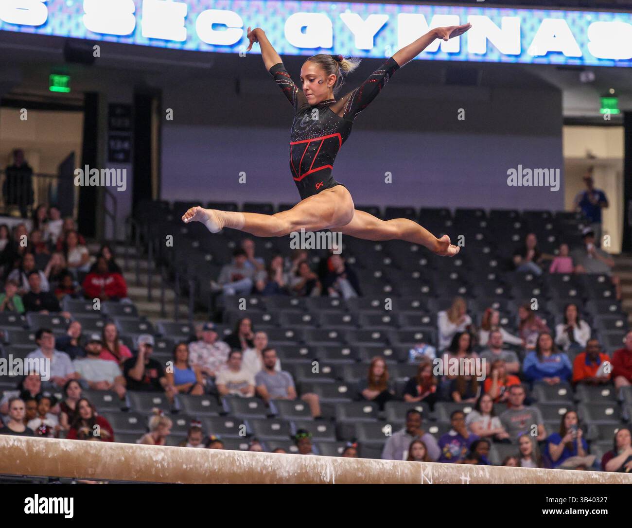 March 22, 2025: Georgia's Lily Smith on the balance beam during Session ...