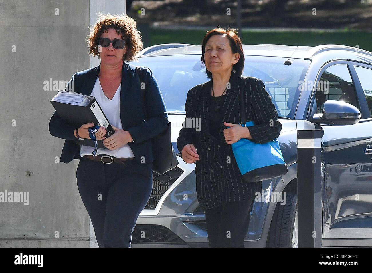 Rongmei Yan, (right) mother of alleged murder victim Qiong Yan, arrives ...