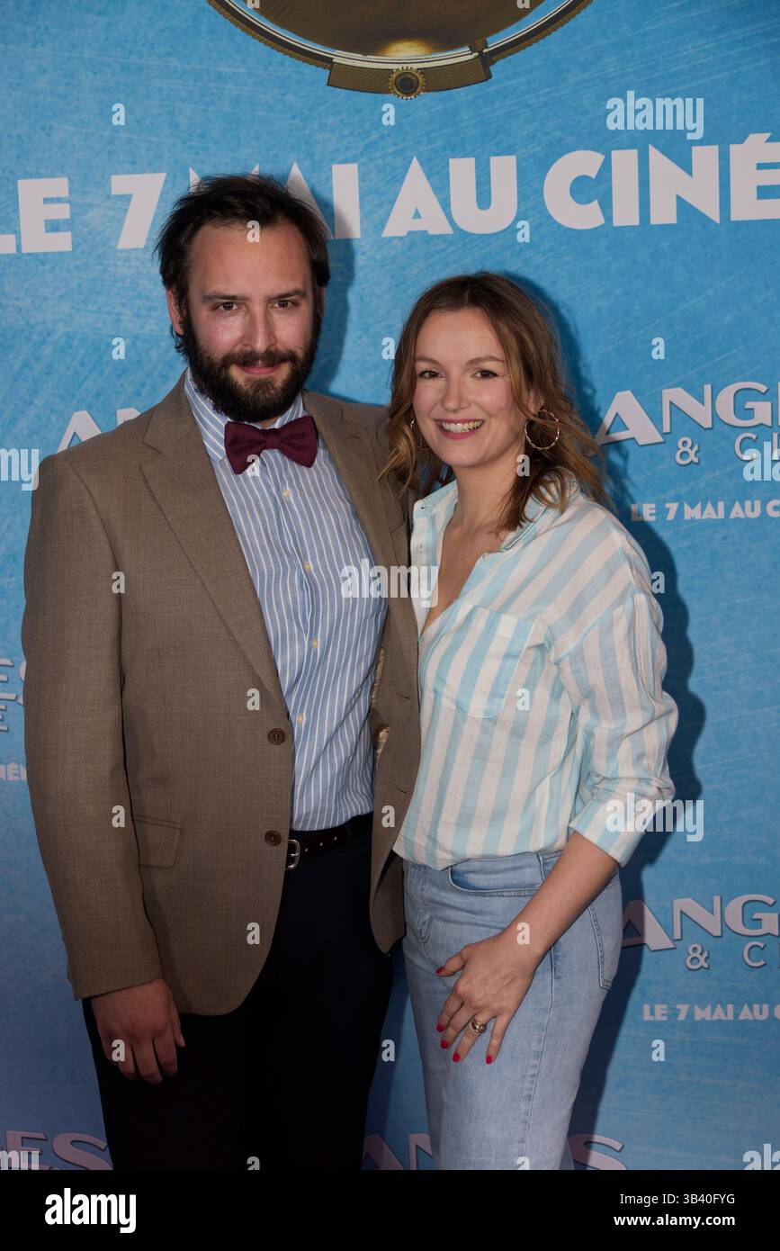 Paris, France. 29th Apr, 2025. Julien Pestel and Marion Creusvaux attend the Anges & Cie ...