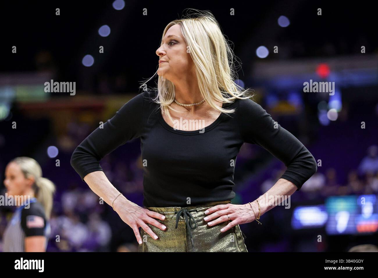 March 22, 2025: Florida St. Head Coach Brooke Wyckoff watchers as her ...