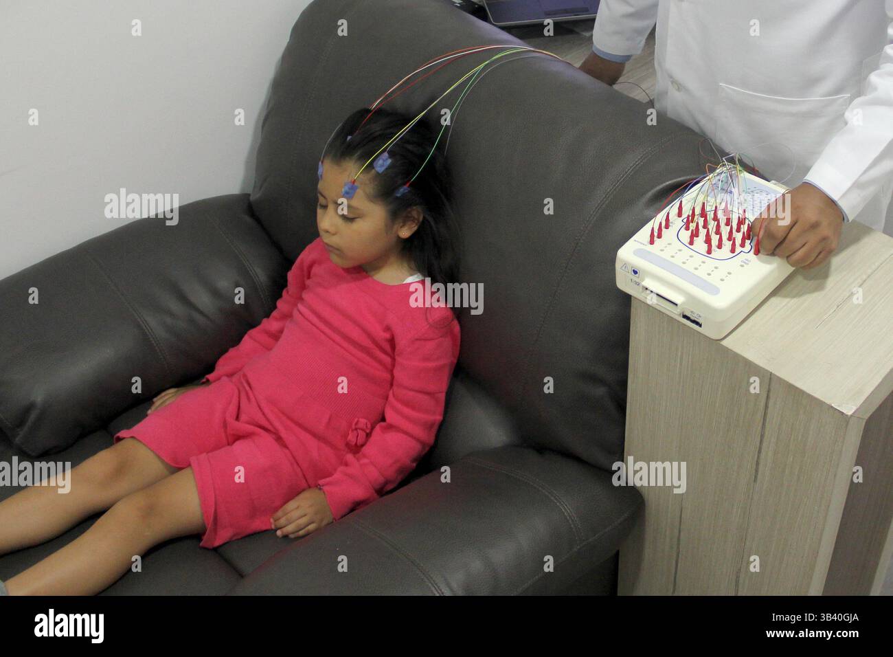 Electroencephalogram, a test that measures the brain's electrical ...