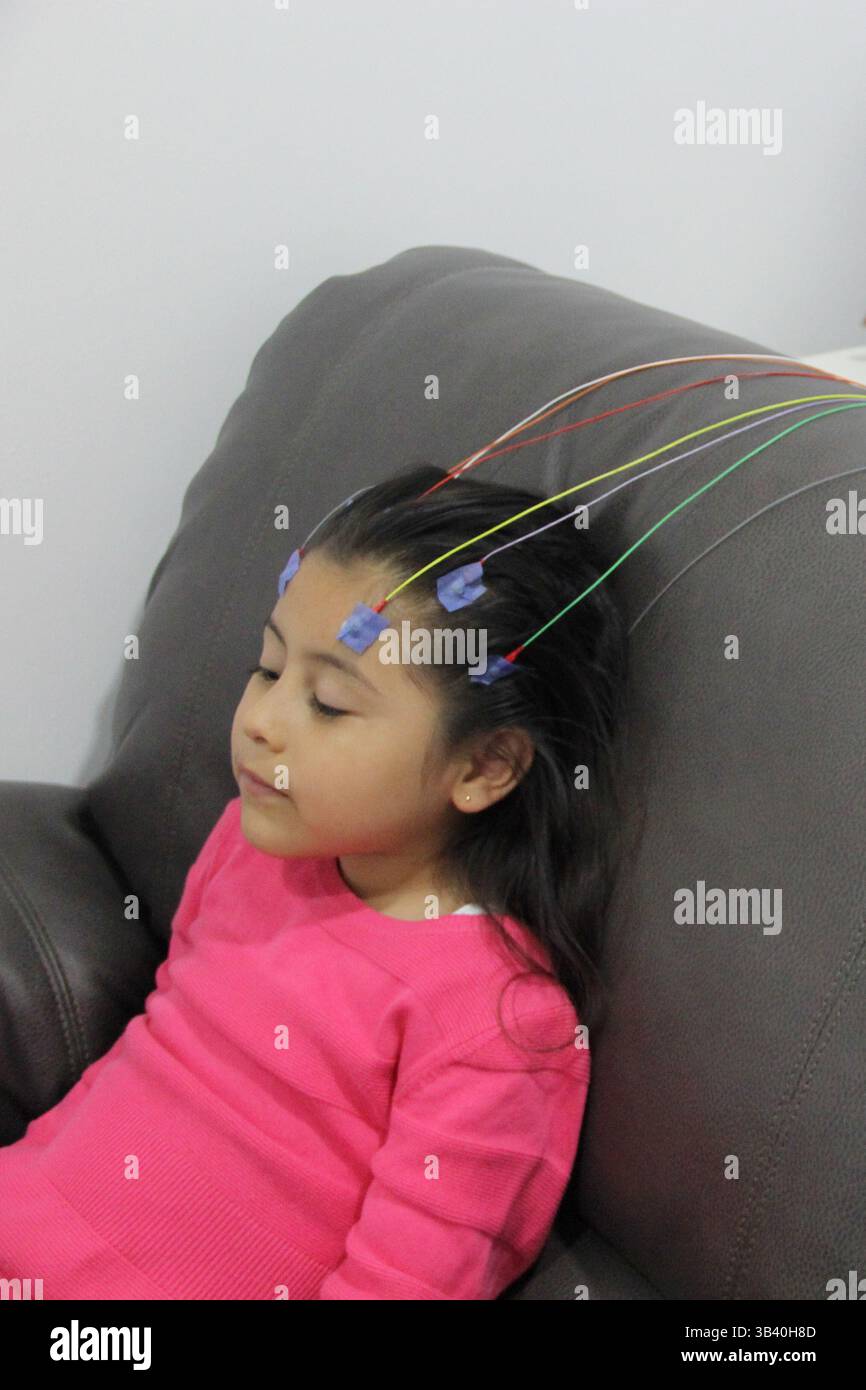 Electroencephalogram, a test that measures the brain's electrical ...