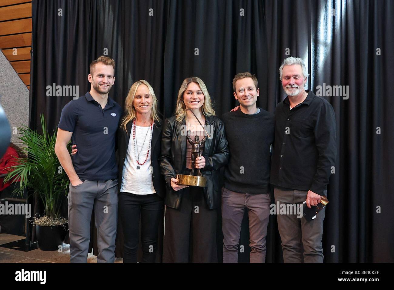 March 22nd, 2025: Casey Oâ€™Brien poses with family after winning the ...