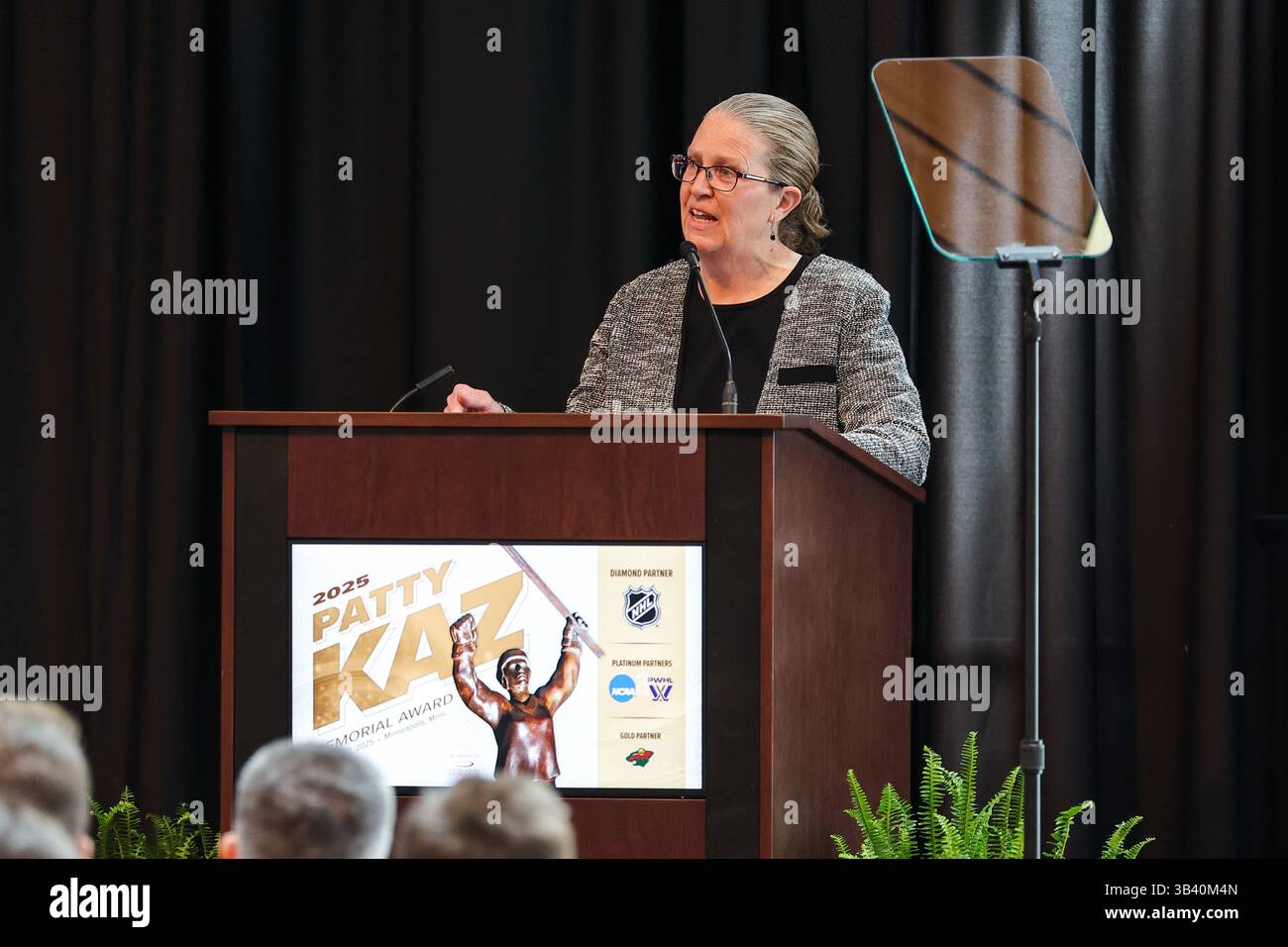 Minneapolis, Minnesota, USA. 22nd Mar, 2025. Laura Halldorson speaks ...