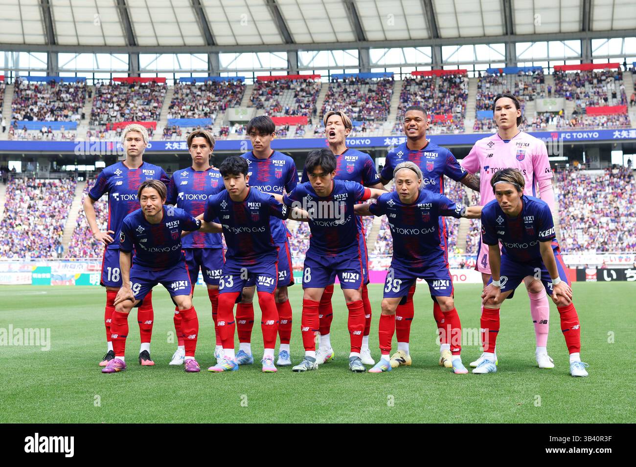 Ajinomoto Stadium, Tokyo, Japan. 29th Apr, 2025. FCFC Tokyoteam group line-up, APRIL 29, 2025 ...