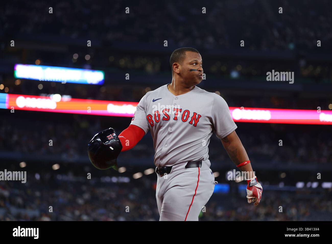 TORONTO, ON - April 29: Boston Red Sox Designated Hitter Rafael Devers ...