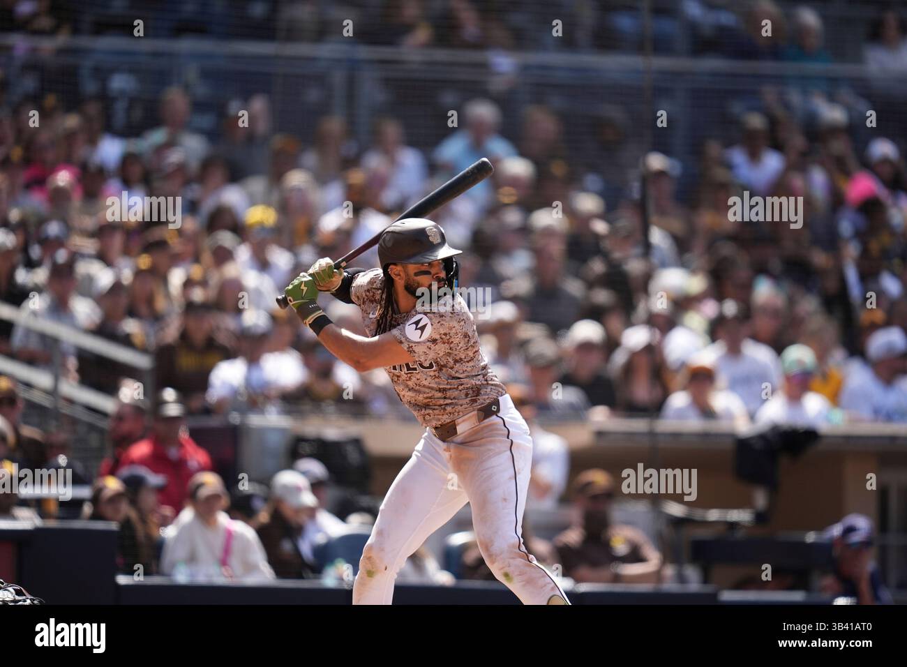 San Diego Padres' Fernando Tatis Jr. batting during the fifth inning of ...