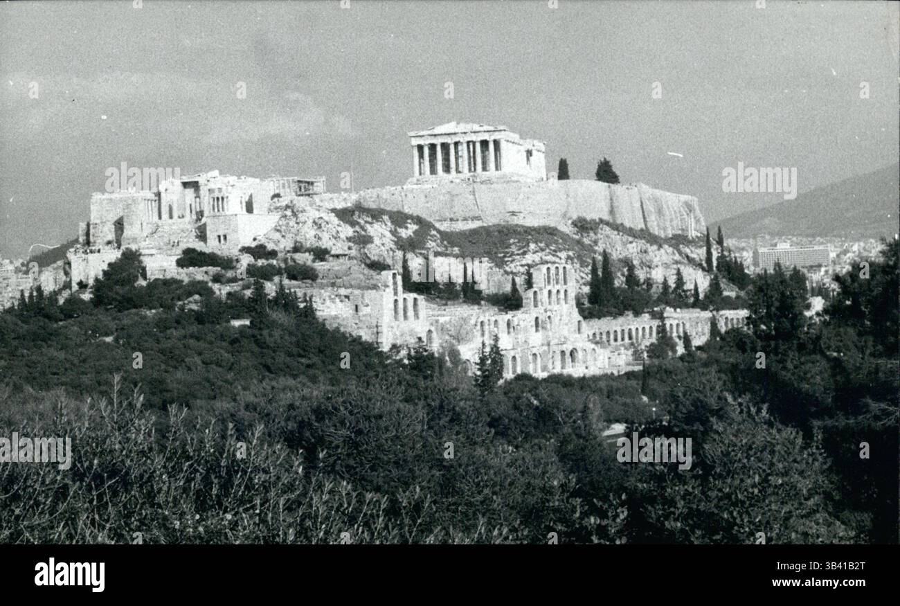 Aug 30, 1956 - Athens, Greece - The Parthenon is a former temple on the Athenian Acropolis ...