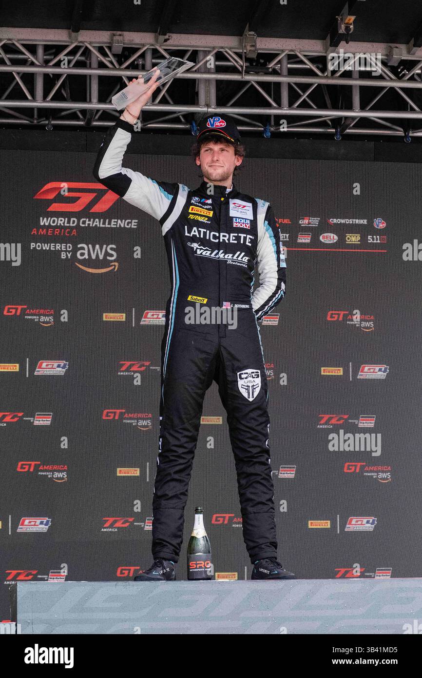 The Americas. 27th Apr, 2025. Justin Rothberg (29) in the BMW M4 GT3 ...