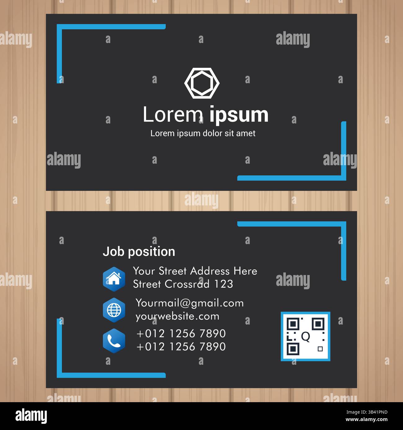 Editable id card design hi-res stock photography and images - Alamy