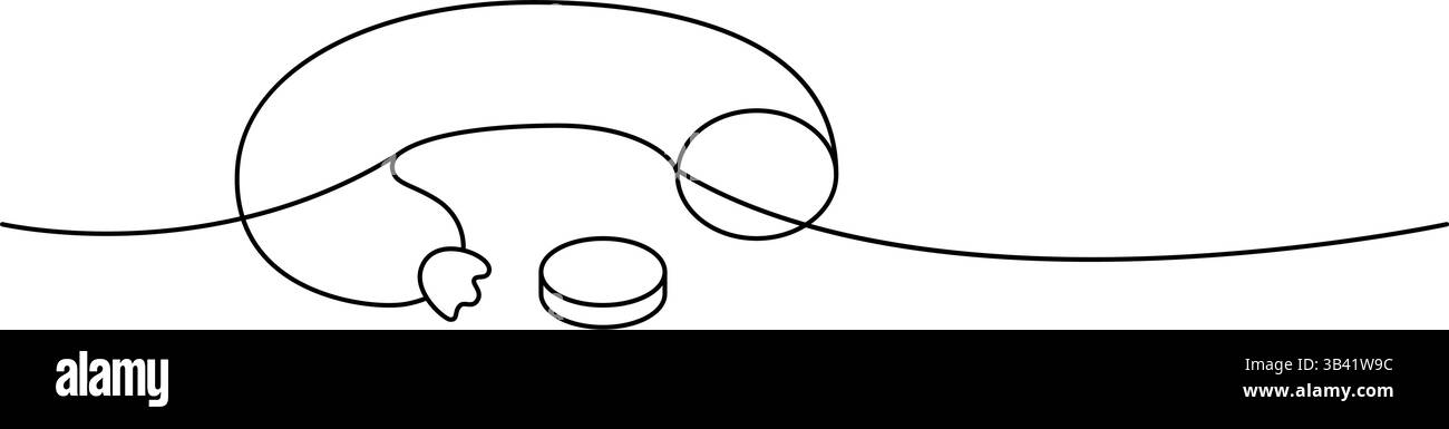 Chorizo sausage one line continuous drawing. Butchery sausages menu ...