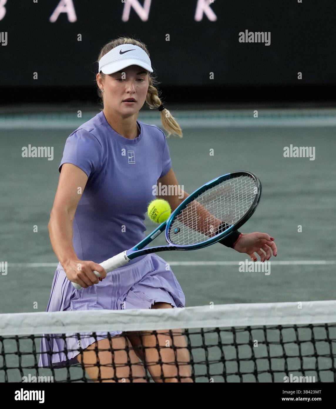 April 3, 2025: Anna Kalinskaya (RUS) defeated Madison Keys (USA) 6-2, 6 ...