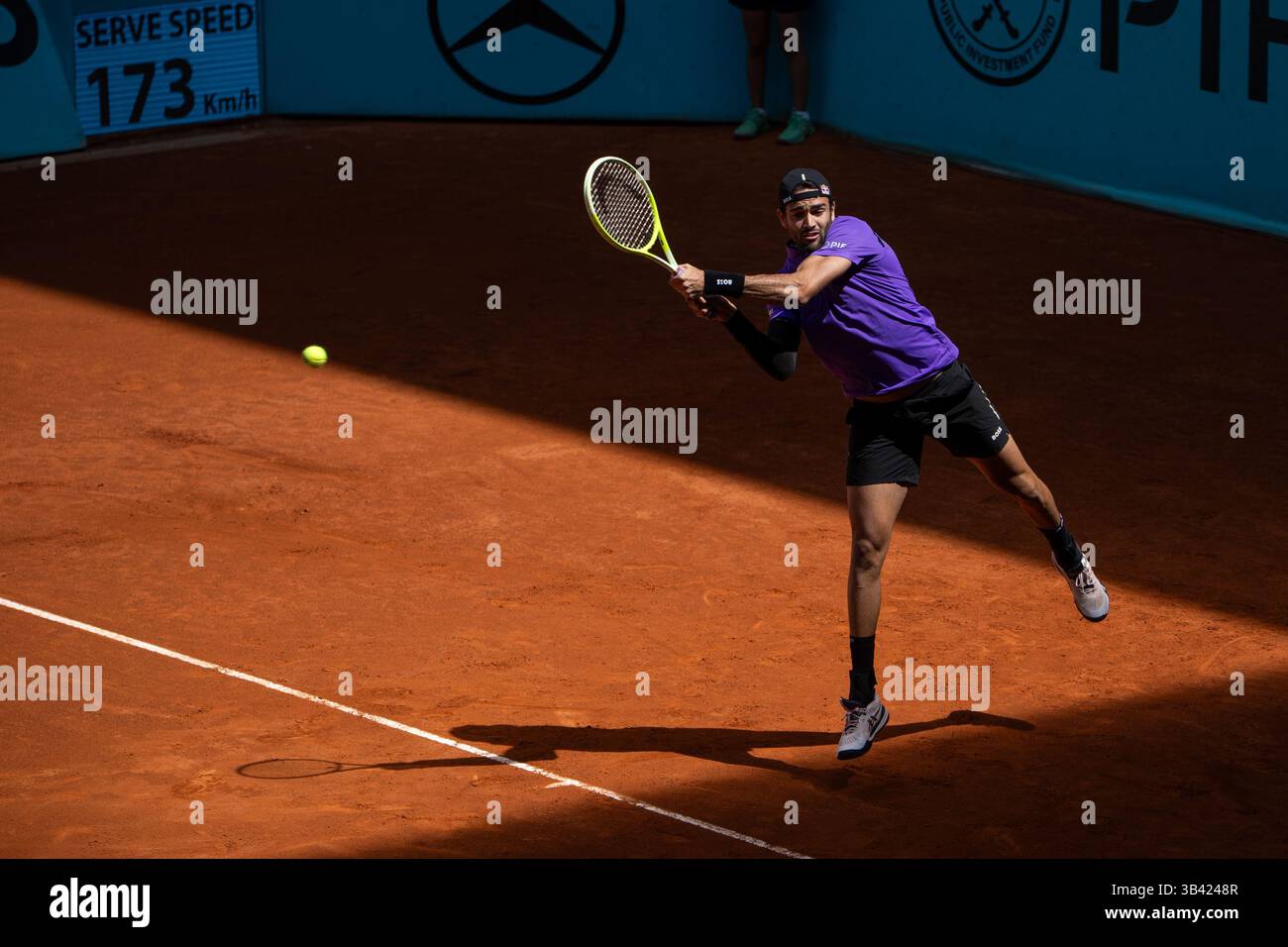 Madrid, Spain. 29th Apr, 2025. Italian Matteo Berrettini plays against ...