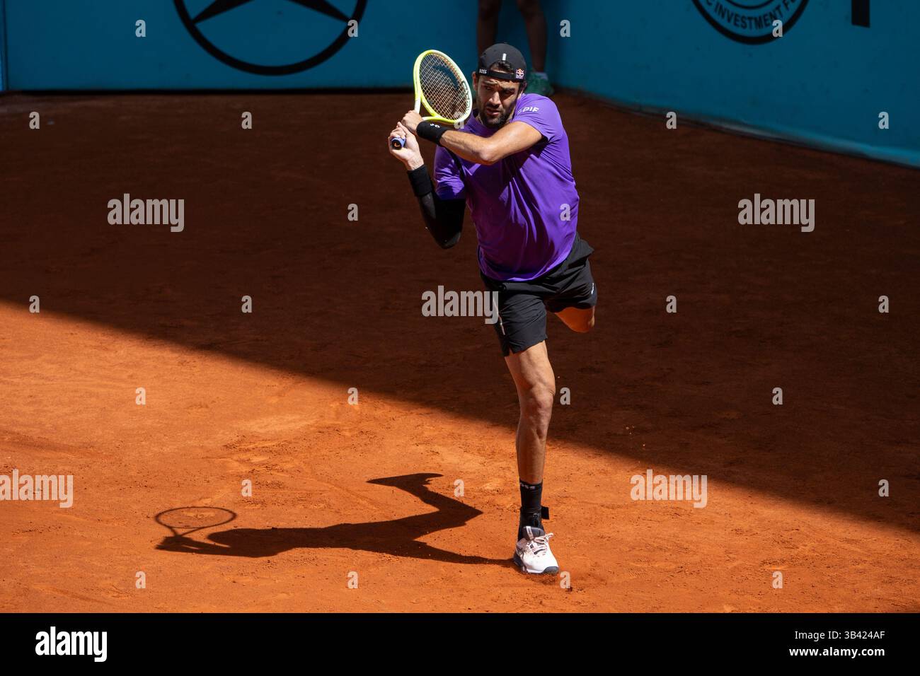 Madrid, Spain. 29th Apr, 2025. Italian Matteo Berrettini plays against ...