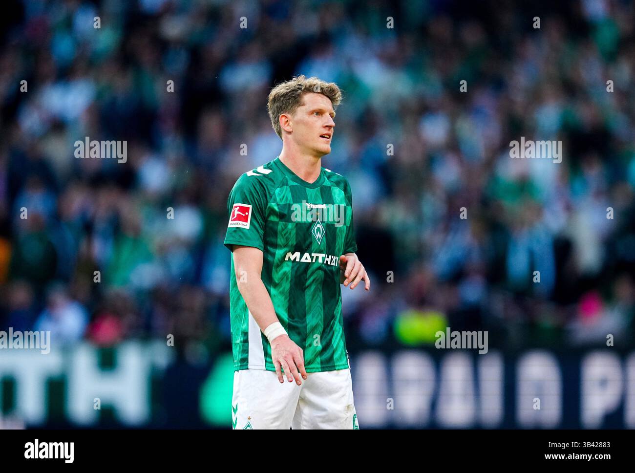 Weserstadion, Bremen, Germany. 27th Apr, 2025. Jens Stage of Werder ...