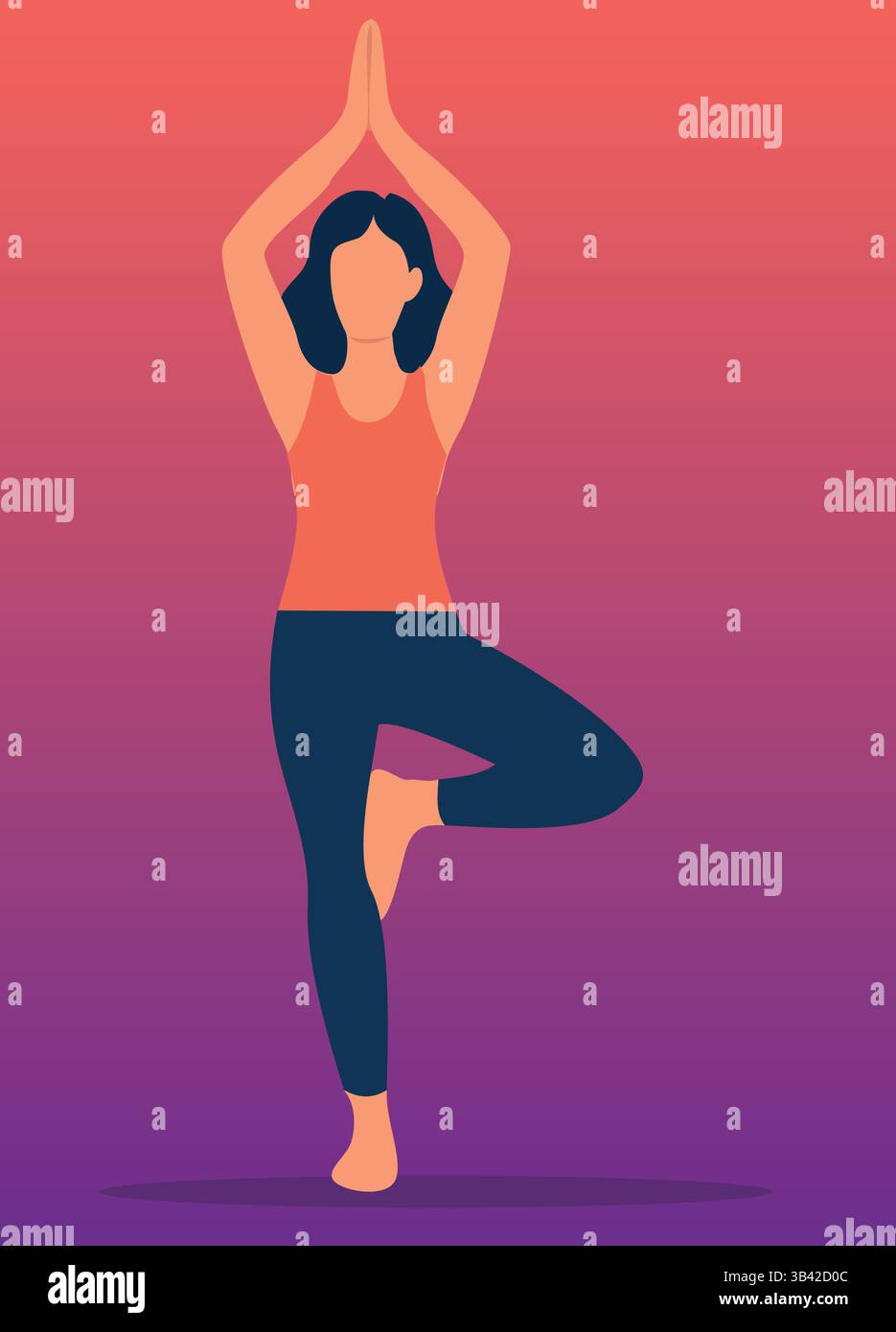 Standing mindfulness Stock Vector Images - Alamy