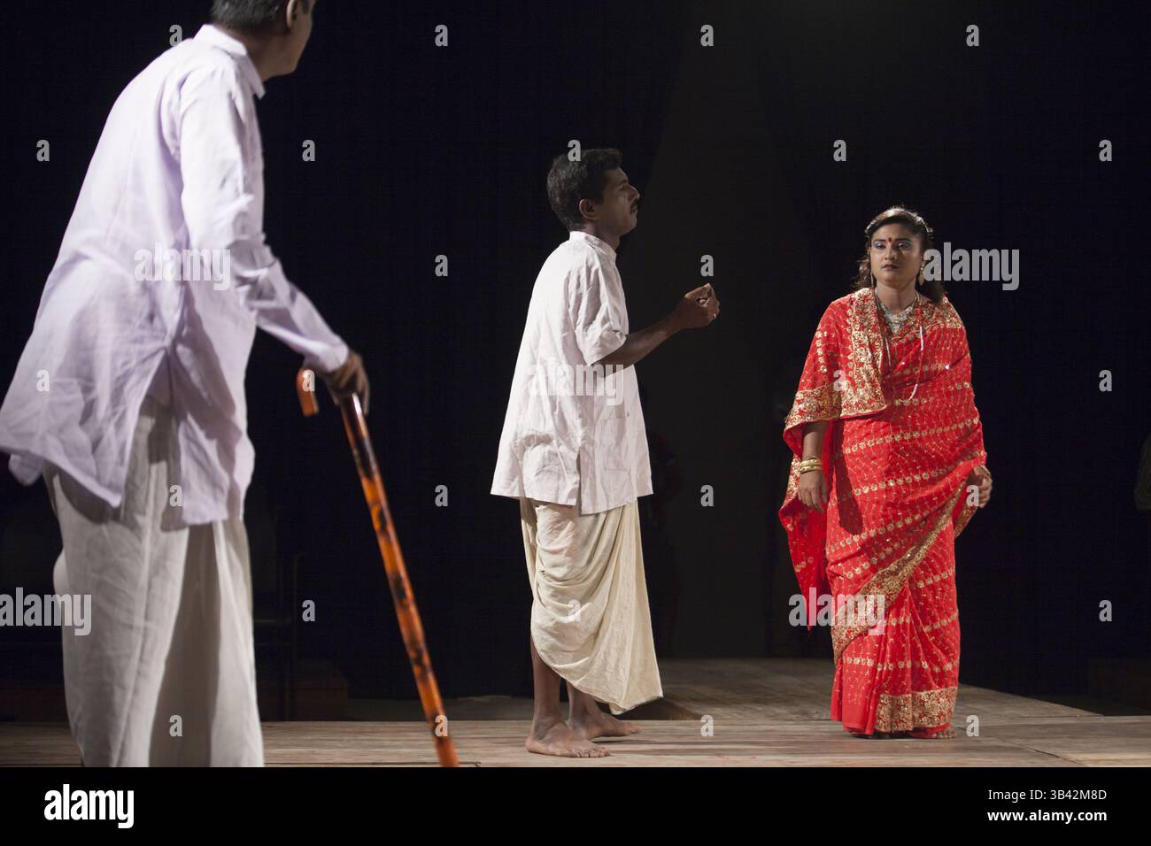 Aug. 25, 2015 - Dhaka, Bangladesh - Bangladeshi actors perform during a ...