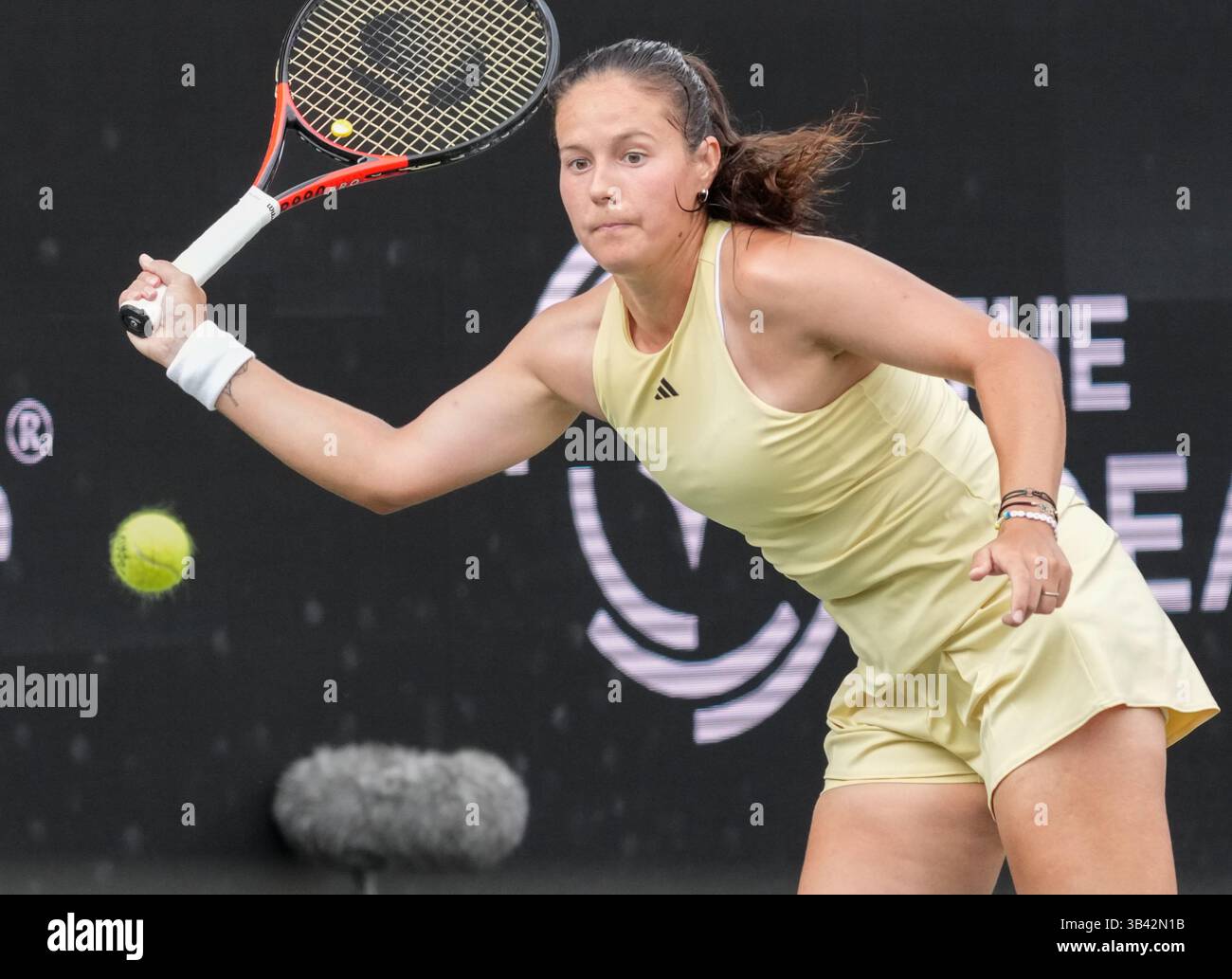 April 2, 2025: Daria Kasatkina (RUS) defeated Lauren Davis (USA) 6-1, 6 ...