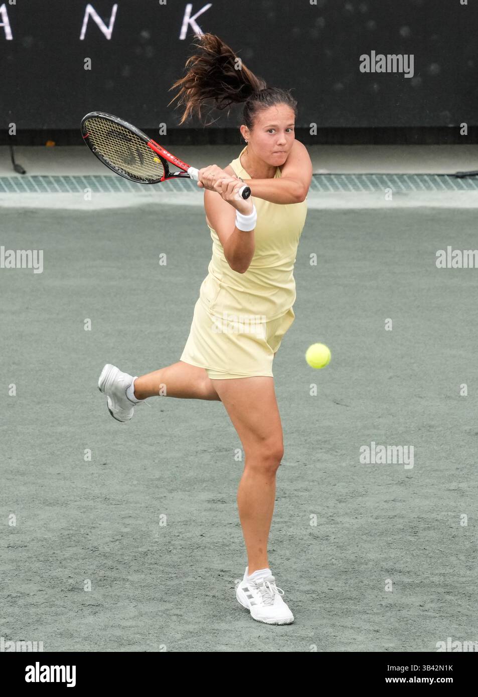 April 2, 2025: Daria Kasatkina (RUS) defeated Lauren Davis (USA) 6-1, 6 ...