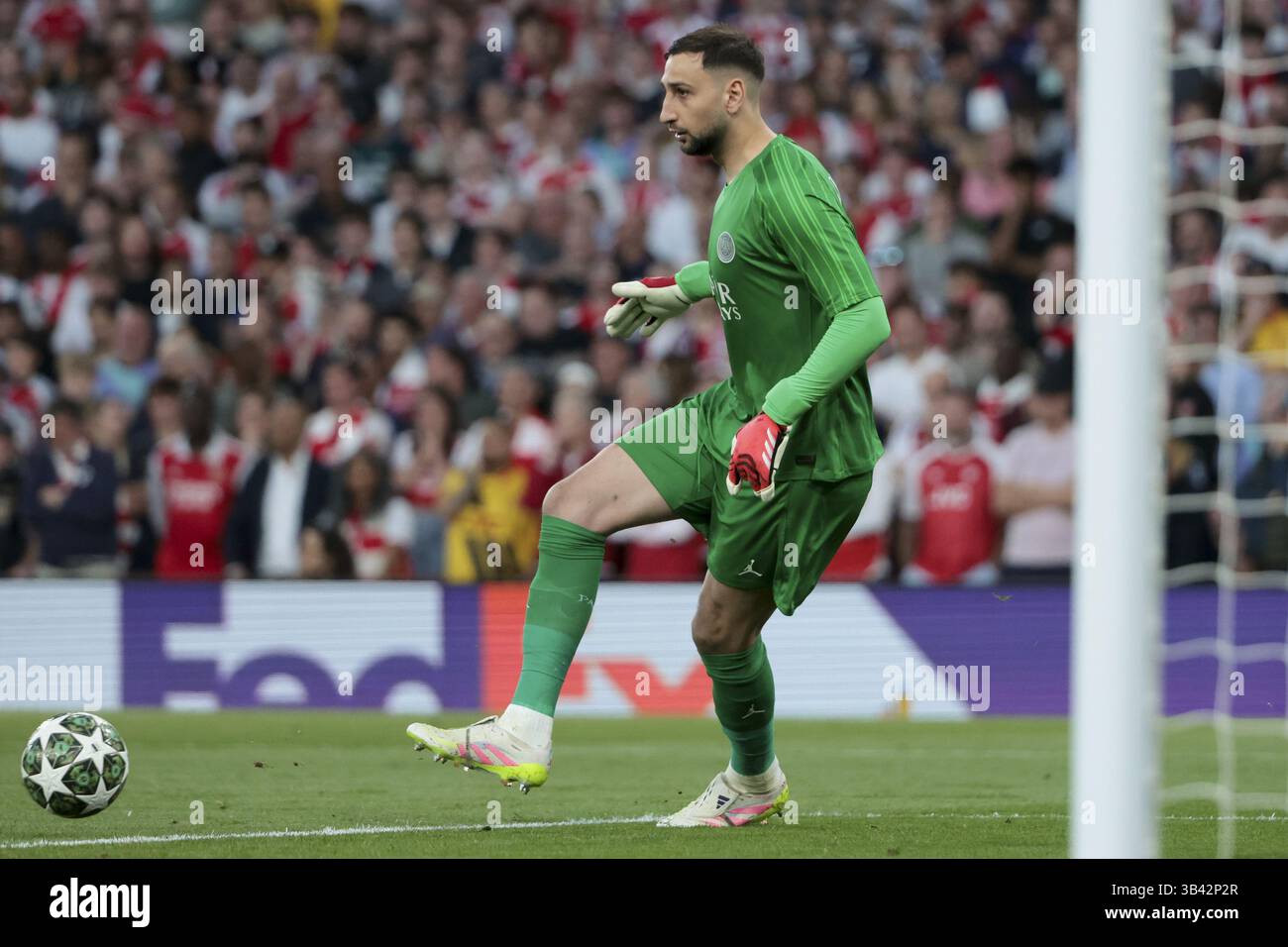 PSG goalkeeper Gianluigi Donnarumma during the UEFA Champions League ...