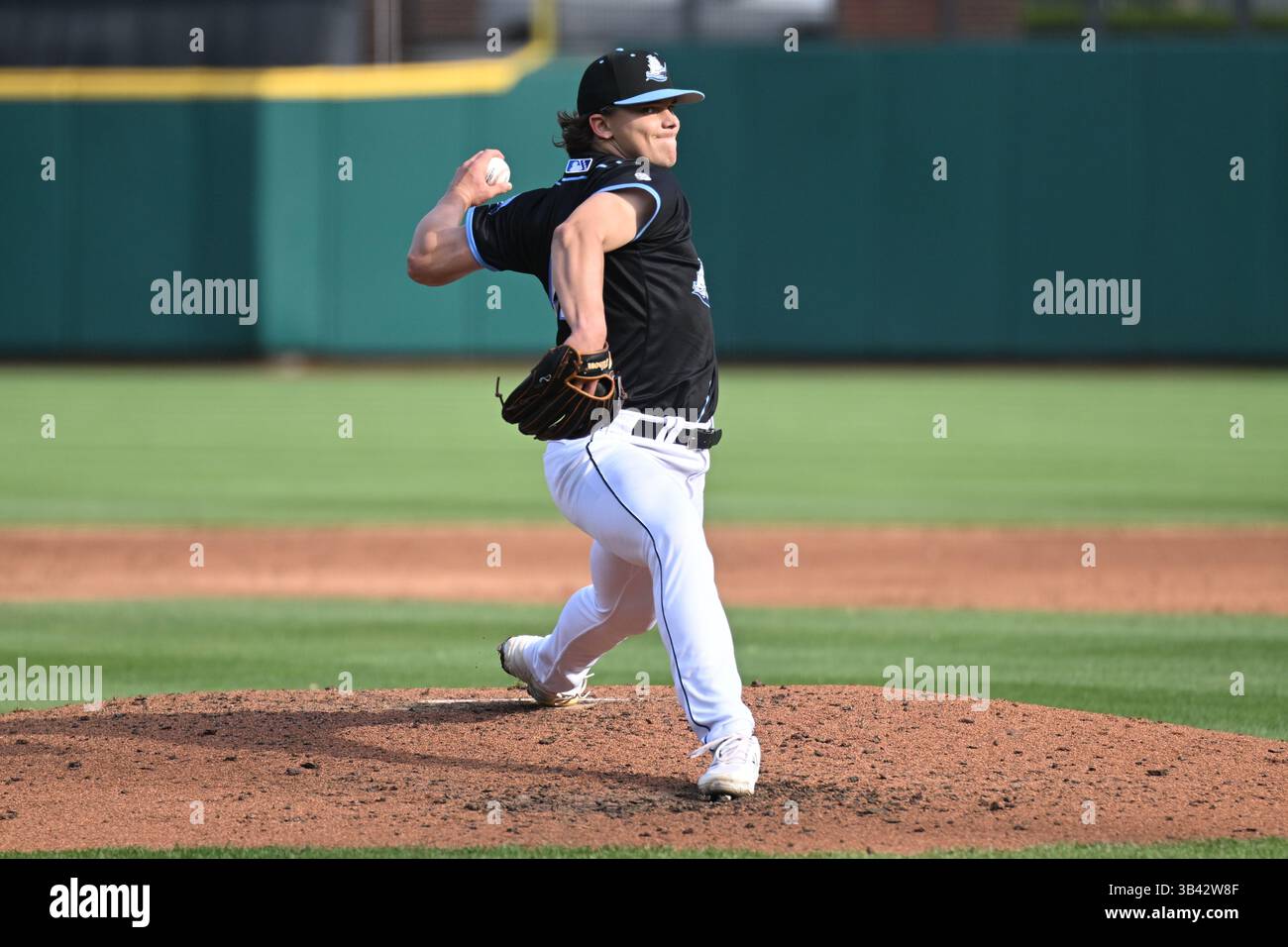 April 29, 2025: Columbus Clippers pitcher Ryan Webb (44) pitches ...
