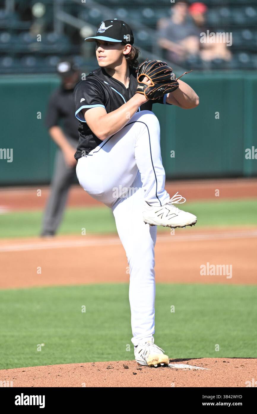 April 29, 2025: Columbus Clippers pitcher Ryan Webb (44) pitches ...