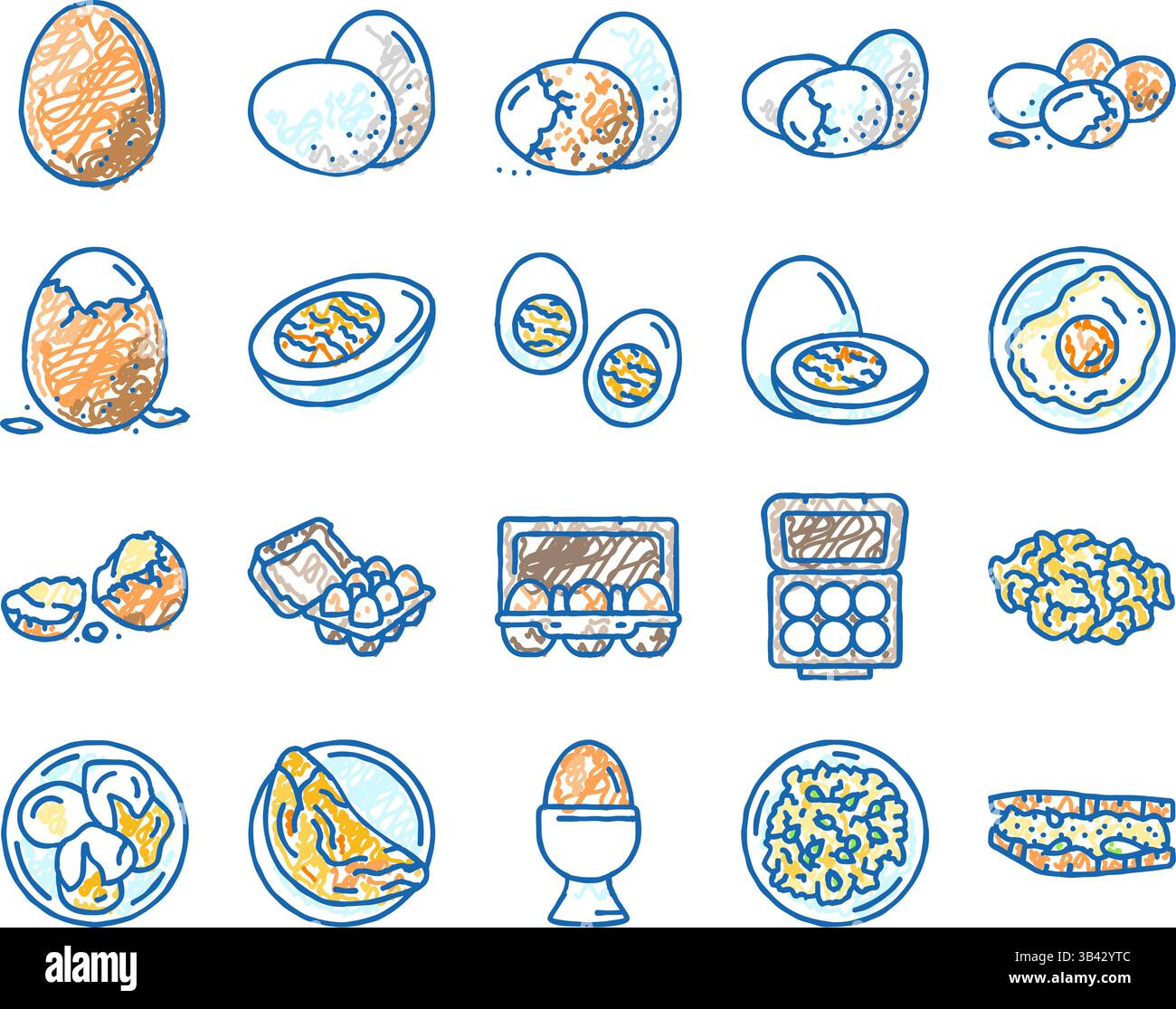 Brown egg in hand Stock Vector Images - Alamy