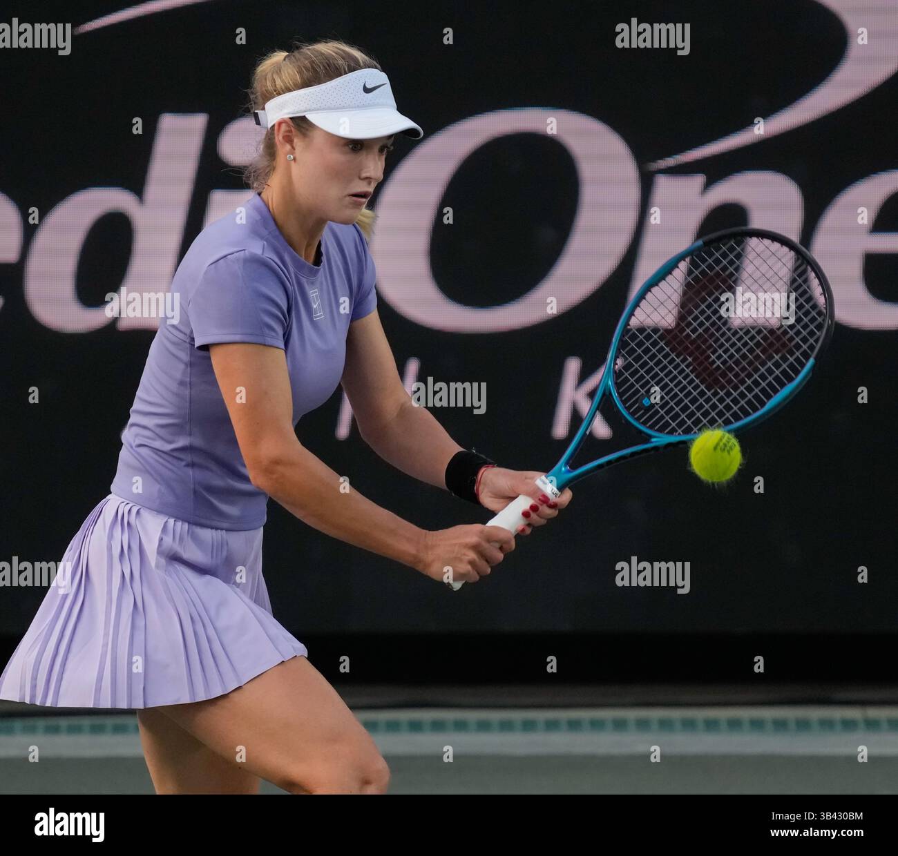 April 3, 2025: Anna Kalinskaya (RUS) defeated Madison Keys (USA) 6-2, 6 ...